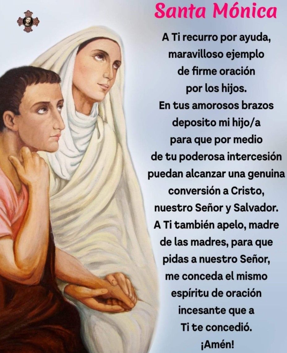 Oración a Santa Mónica por los hijos - Pide su Intercesión