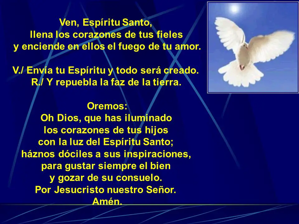 La Profundidad de la Oración Ven Espíritu Santo Llena el Corazón de Tus ... La Profundidad de la Oración Ven Espíritu Santo Llena el Corazón de Tus ...